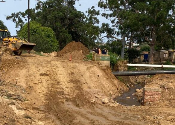 Repairs are underway at the Culvert Bridge, in Amaoti, Ethekwini ...